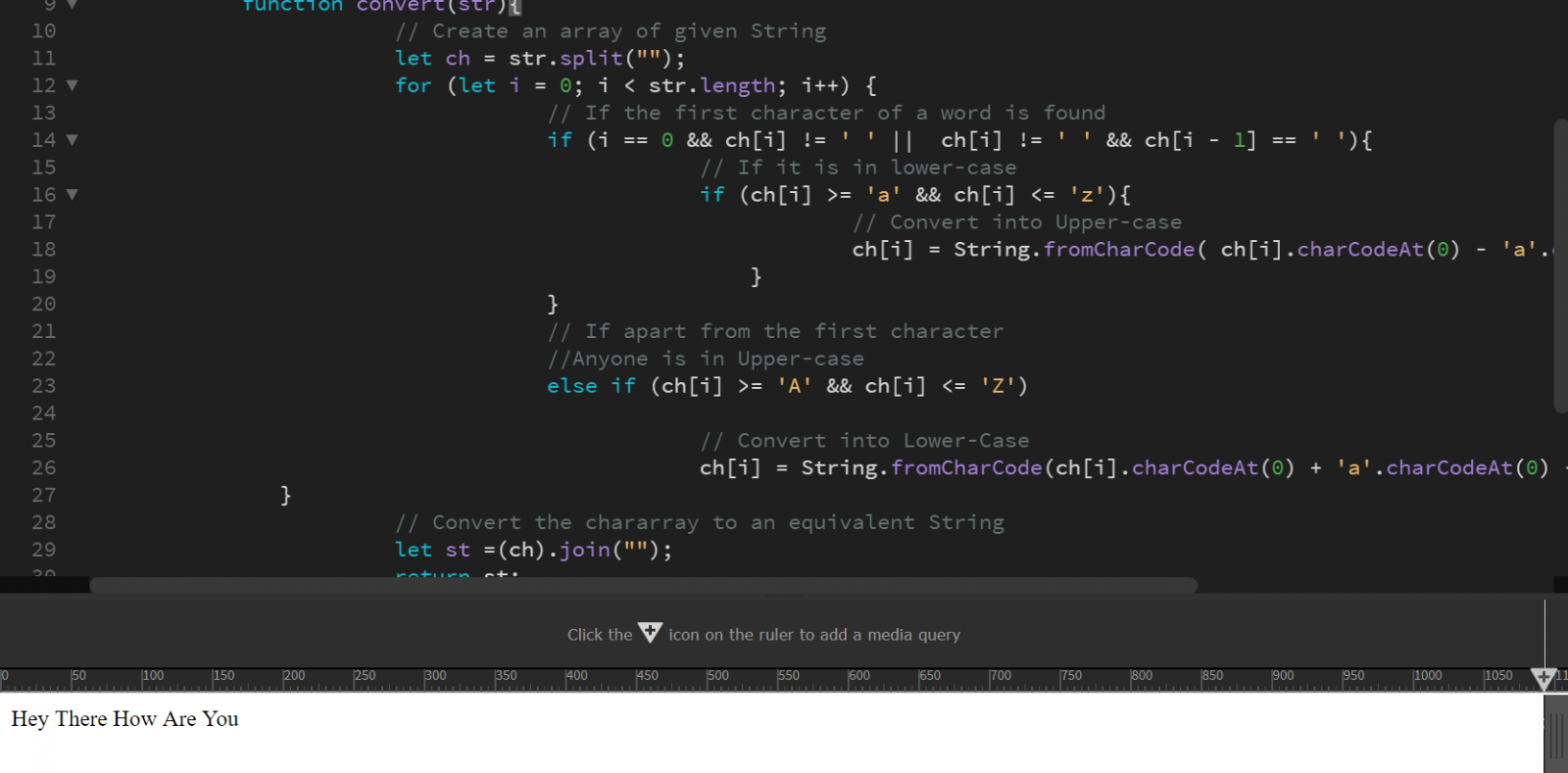 Make First Character of Every Word in a String into Uppercase using JavaScript