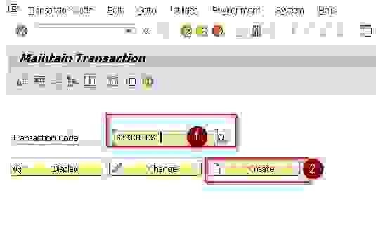 How to Create Transaction Code in SAP?