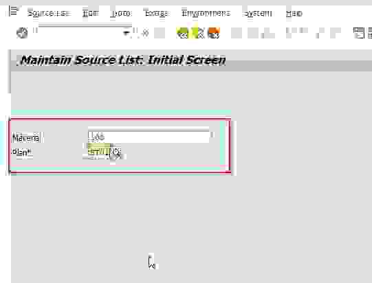 Maintain Source List in SAP