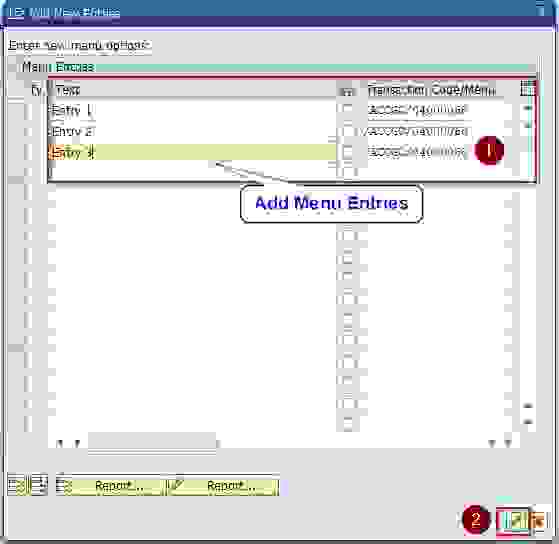 How to Create Area Menu and User Menu in SAP?