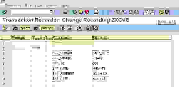 BDC (Batch data communication): Data Transfer