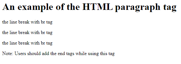 Create A Line Break In HTML
