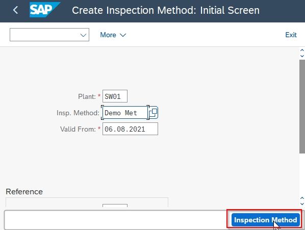 How To Create Inspection Method 