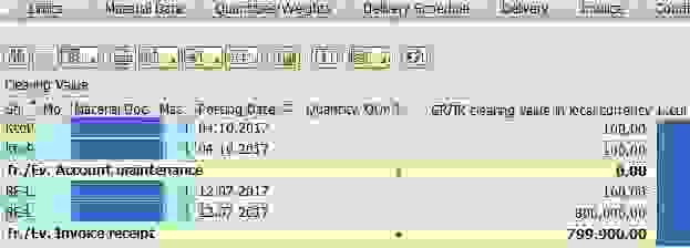 How does MR11/MR11SHOW update PO history