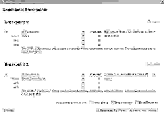 Debug CRM WebUI using Conditional Breakpoints