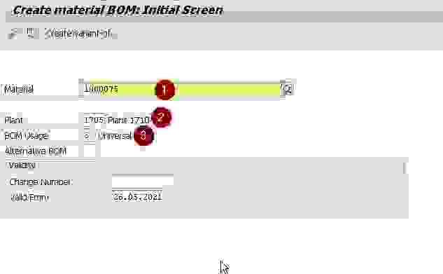 How to Create, Display &Change BoM in SAP SD