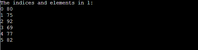 Fetch the Index of the Items or List Using for Loops in Python