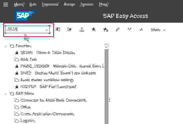 How To Find Badi For Standard Transaction Code