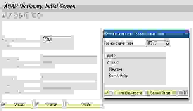Finding a Table Cluster for a Logical Table