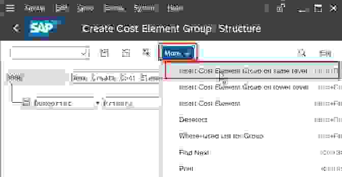How to Create Cost Element Group?