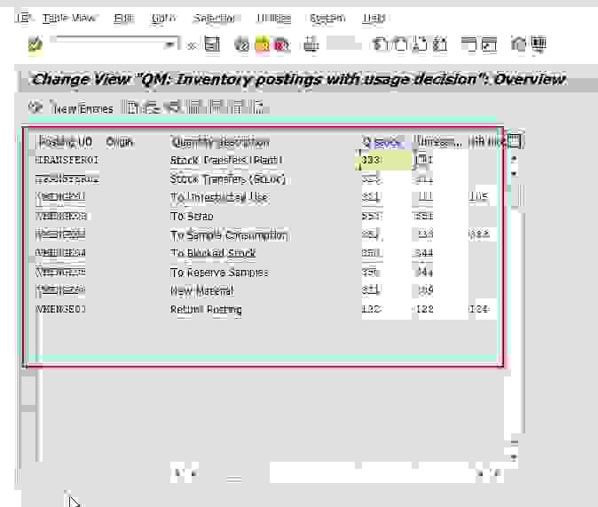 Define Inventory Postings