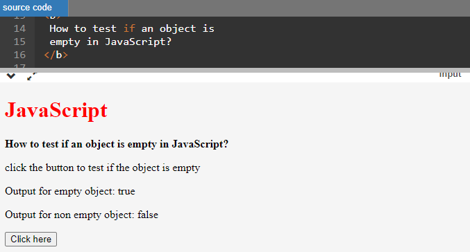 How To Check If Object Is Empty In JavaScript