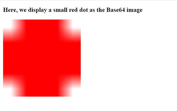 Display Base64 Images In HTML 
