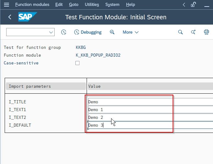 How To Create Radio Buttons On Popup Window 