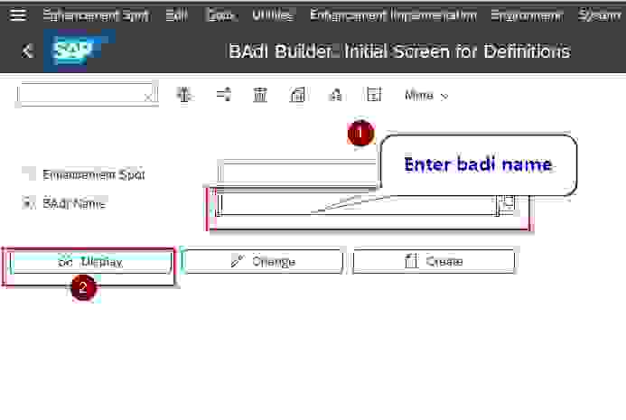 How to Find Badi for Standard Transaction Code?