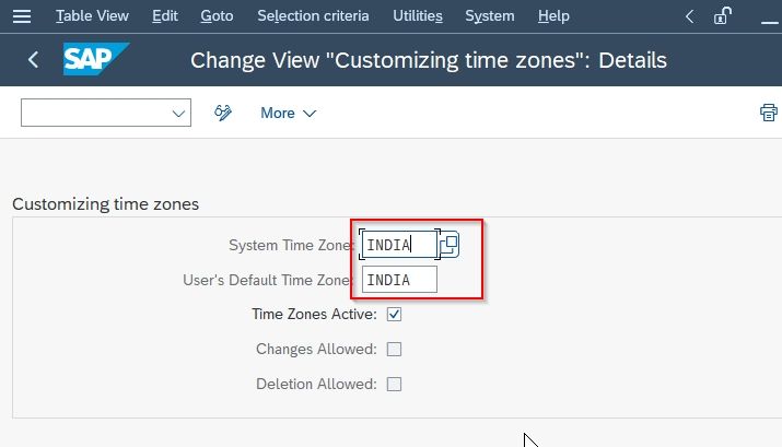 How To Change Timezone In SAP 