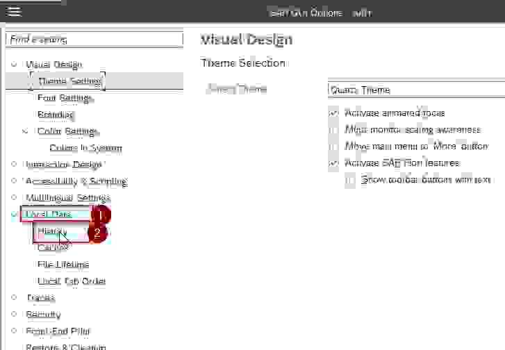 How to Disable, Enable and Delete the Input History?