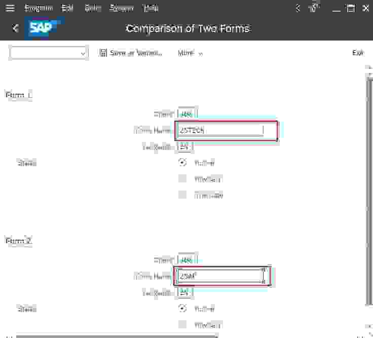 How To Compare Two Sap Script 
