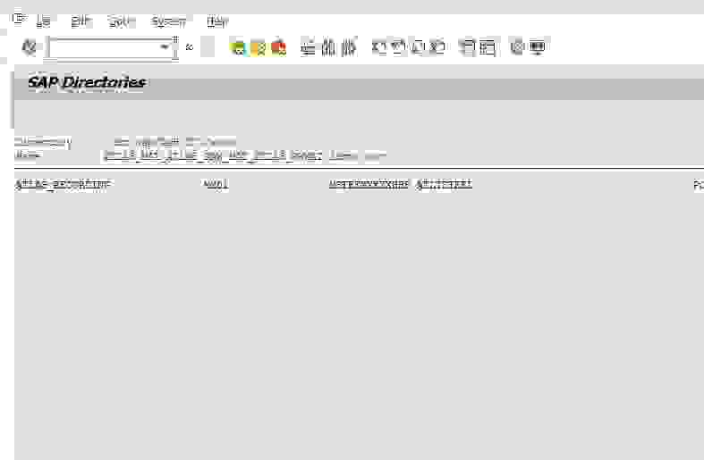 Sap Al11 Display Sap Application Server File Directory 0748