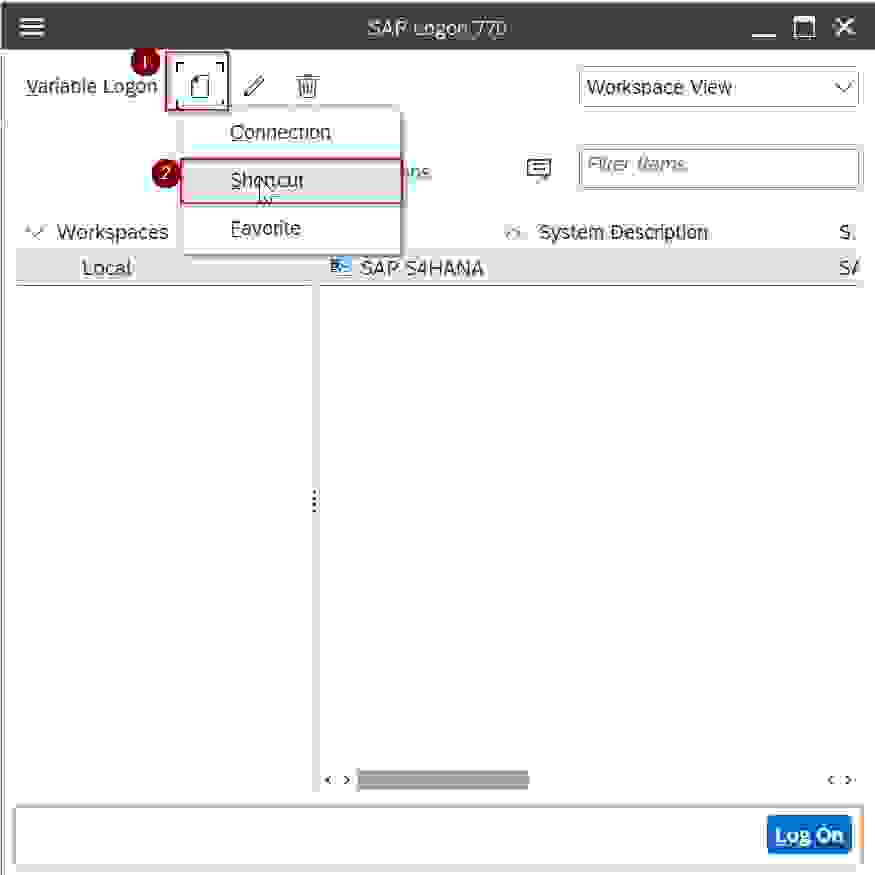 How To Create Sap Logon Shortcut
