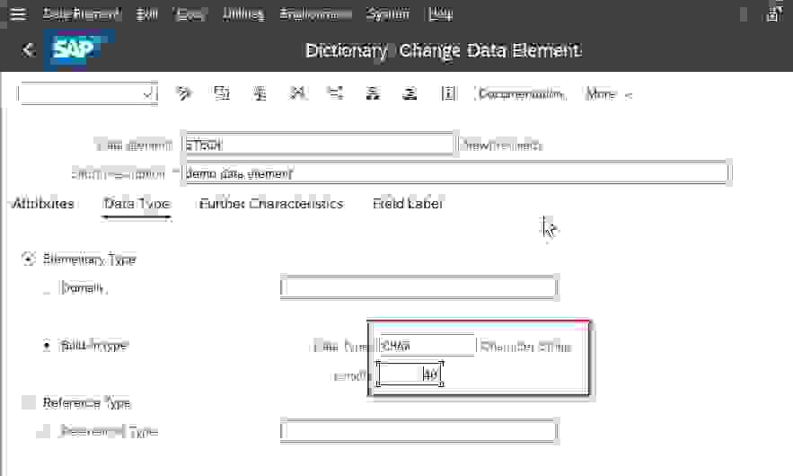 How To Create Data Element In Abap 5891