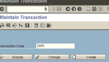 Create Transaction Code in SAP TCODE SE93