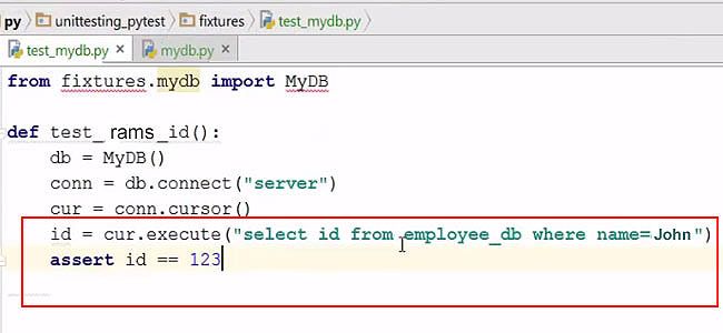 Pytest Fixtures Example